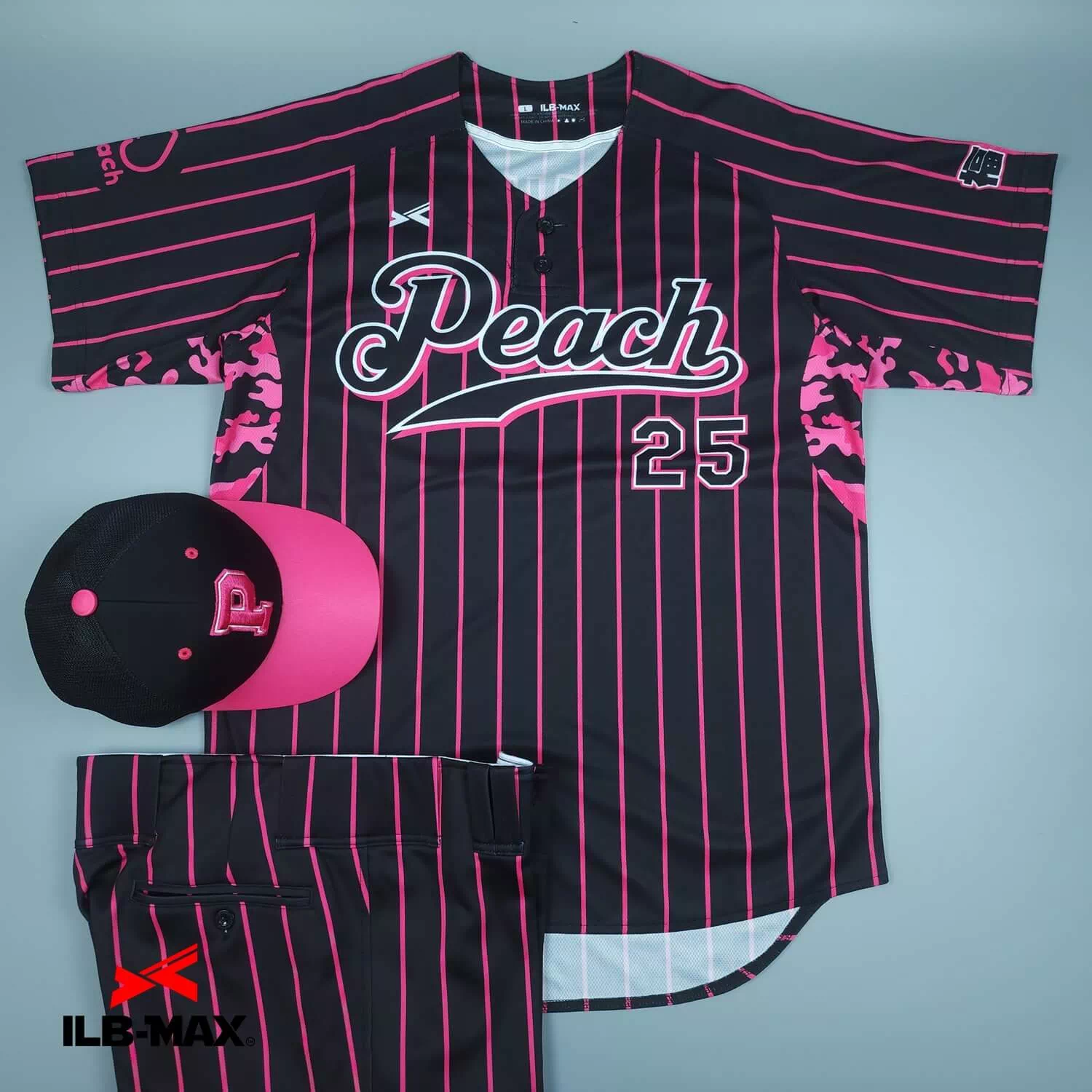 2307_Peach - 野球ユニフォームオーダー【ILB-max】