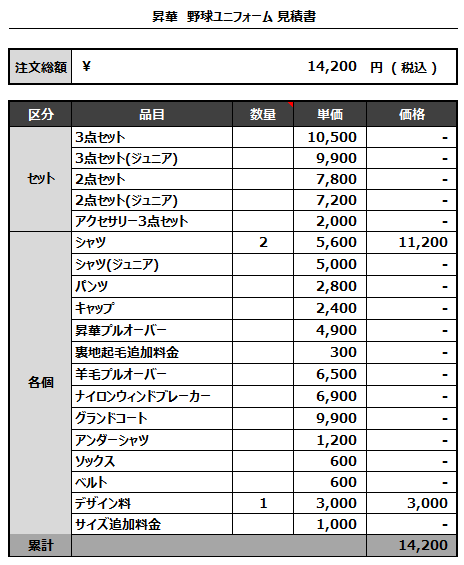 231004_(川崎様)NAKATANI NiziU_追加見積書 - 野球ユニフォームオーダー【ILB-max】